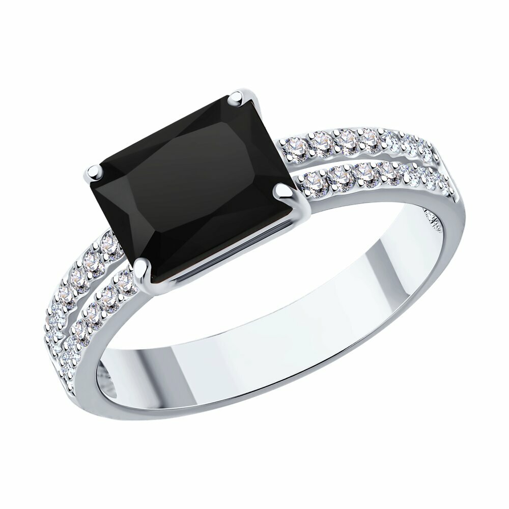 Кольцо, белое золото, 585 проба