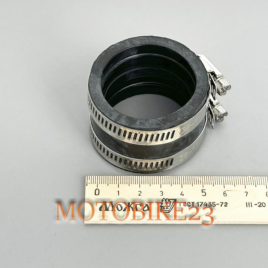 Переходник прямой, патрубок для карбюраторов на мотоциклы (PWK 45мм).