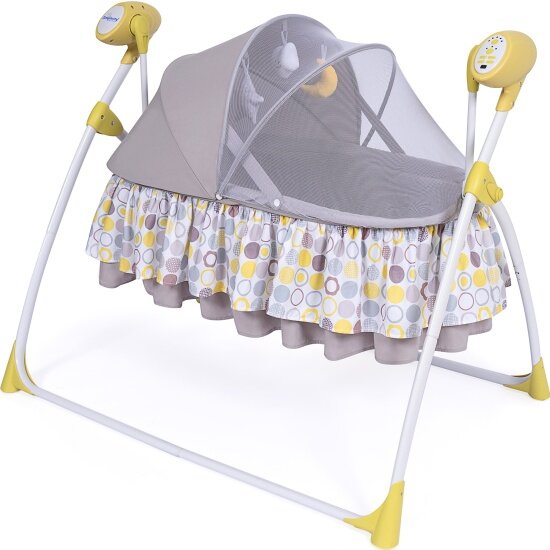 Колыбель Simplicity с электронной системой укачивания 3020 Auto Beige Circles