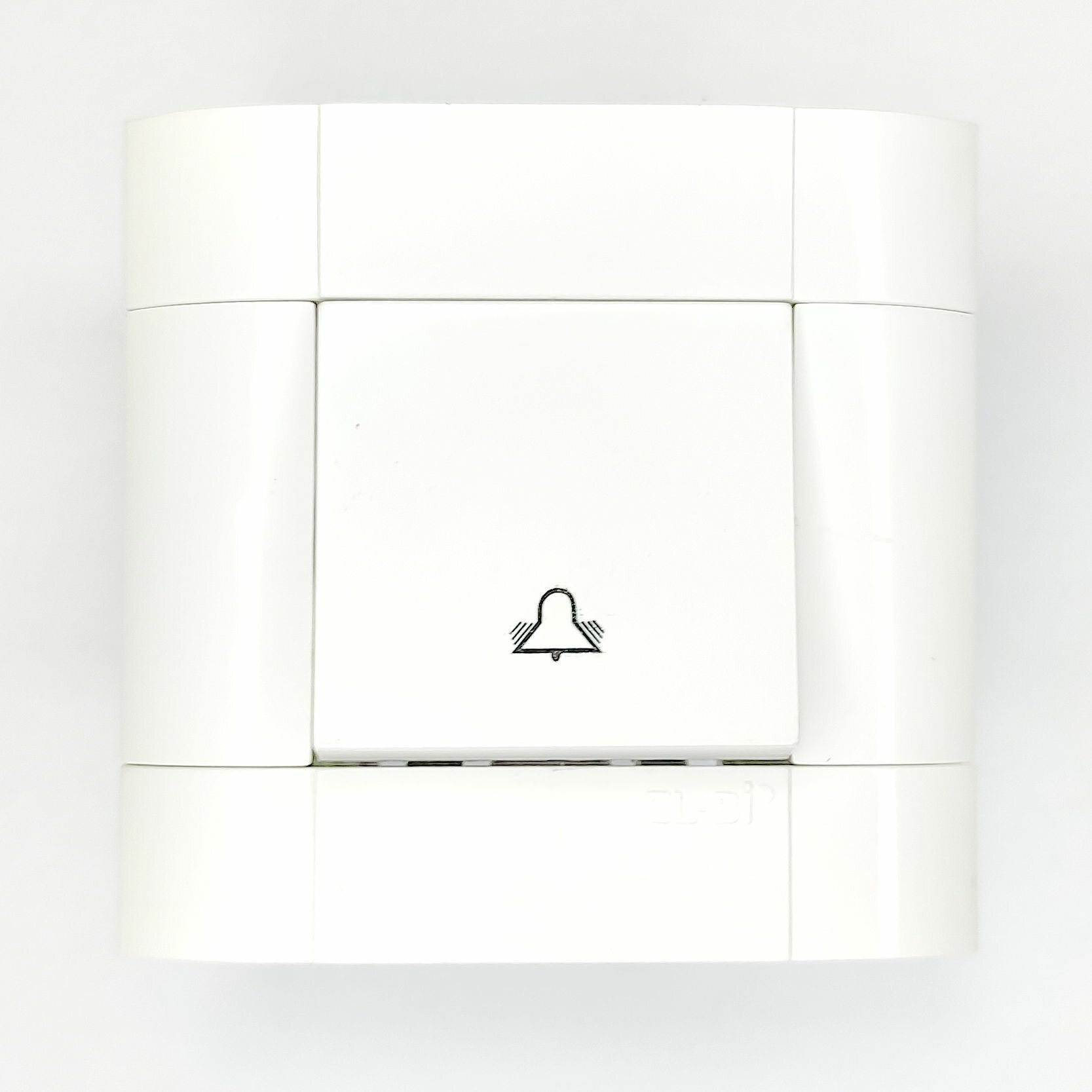 Однотактовый выключатель (кнопка звонка) EL-BI Fino с самовозвратом белый 503-000202-207