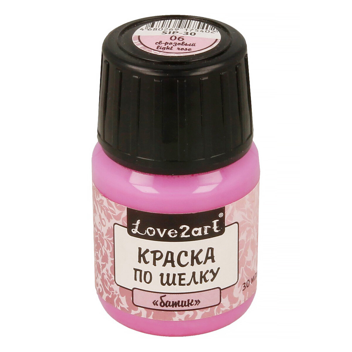 Краска по шелку "Love2art" "батик" SIP-30 30 мл 06 св-розовый