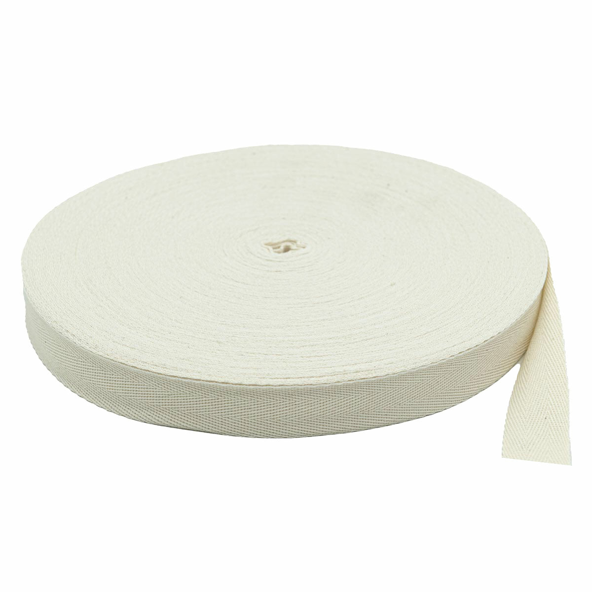 Киперная лента 25 мм*50 м, хлопок 100%, 6,8 г/м, цвет суровый, Айрис