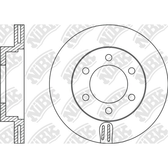 Диск тормозной Nibk RN1220 (упак 2)