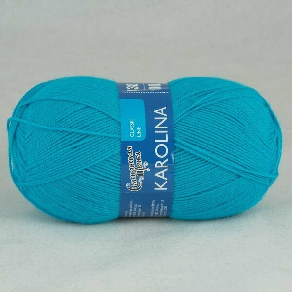 Пряжа Московская шерстопрядильная фабрика Каролина (Karolina) МШФ, т. бир_NEW - 54113, 100% акрил, 5 мотков, 100 г, 435 м.