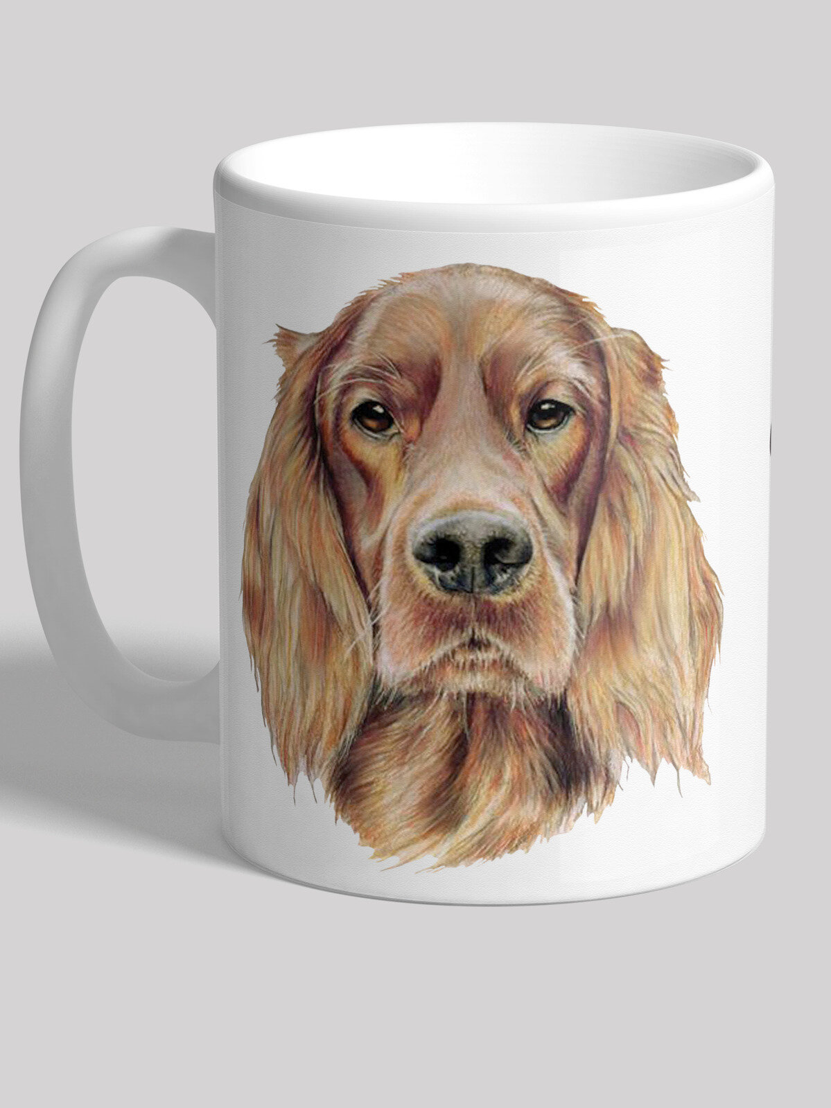 Кружка cooperative.moscow " Лучший друг Ирландский красный сеттер" (сеттер, кружка с сеттером, собаковод, собаколюб, собака, подарок с любовью, друг человека, кружка с собакой) , 330 мл, 1 шт