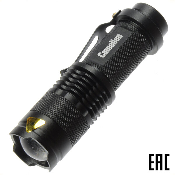 Фонарь LED51531 2Вт светодиодный алюминиевый корпус без элем питания IP45 (Camelion) (4 шт. в наборе)