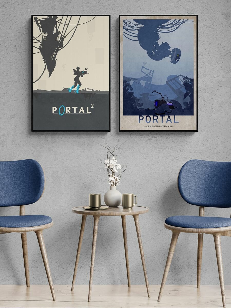 Набор из двух постеров Portal 2. Испытание