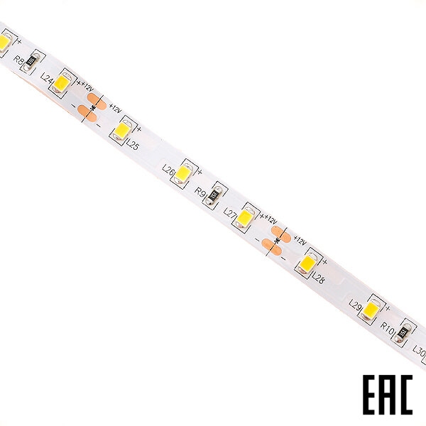 Лента светодиодная 500021 комплект GLS-2835-60-4.8-12-IP20-PRO-3-3-KIT 14,4Вт 3000К 12В 3м General