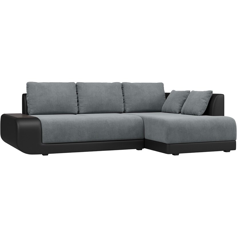 Диван DiHall "Нью-Йорк Меланж", угловой, раскладной, с ящиком для белья, 197х245х88 см