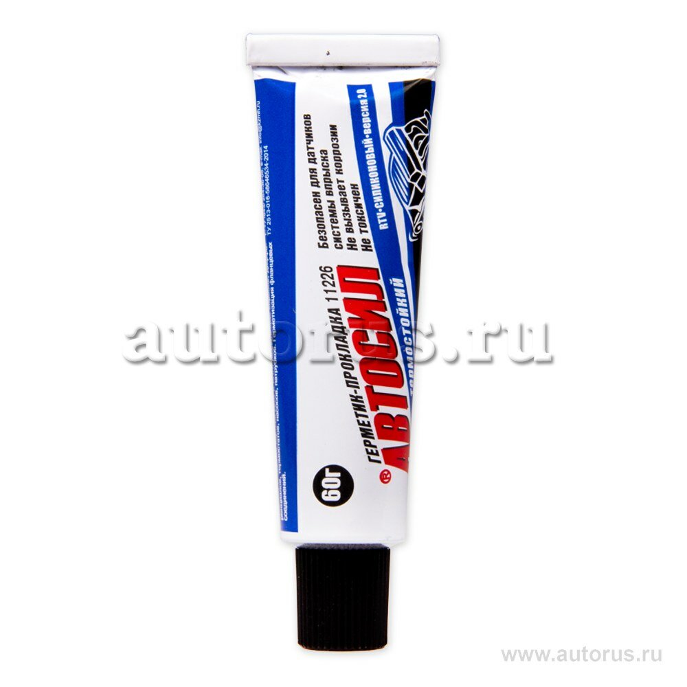 Герметик-прокладка силиконовый черный от -50с до +300с автосил 11226 (60 гр) автосил 7000614