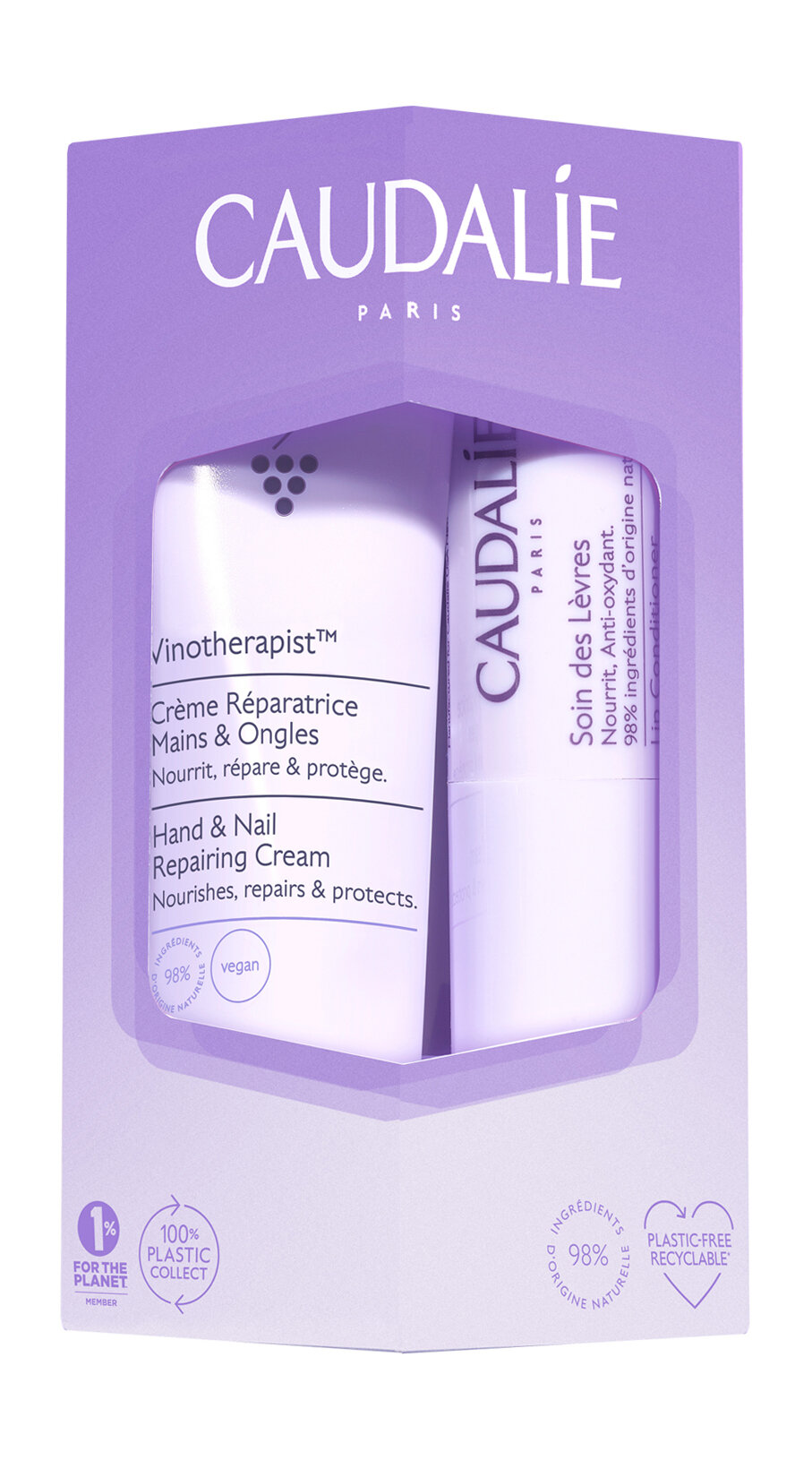 Набор CAUDALIE Vinotherapist LipHand Duo для ухода за губами и руками