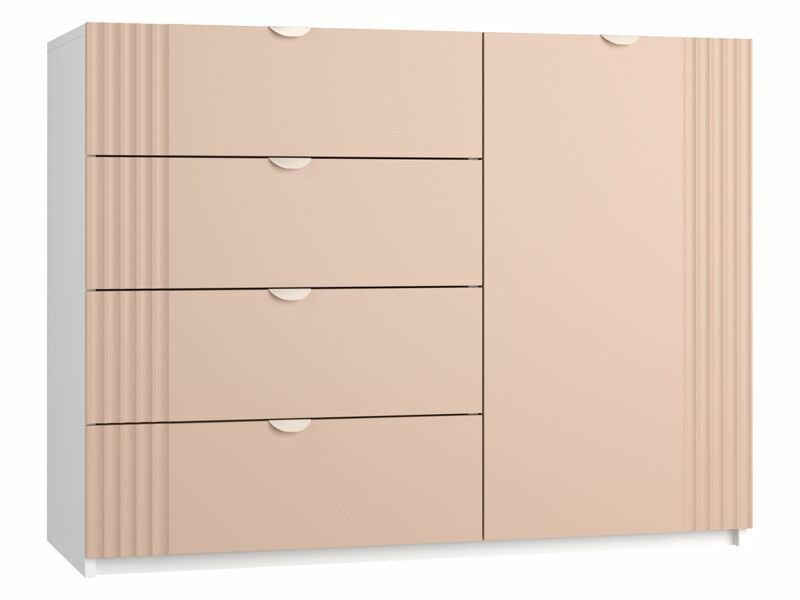 Комод с ящиками "Санторини 3" 105х80х40 Роза