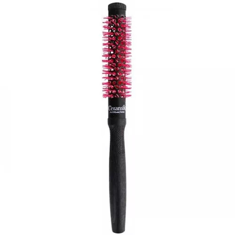 Щетка для волос Tek с розовой щетиной Ceramik Antibacteric Oxy, круглая