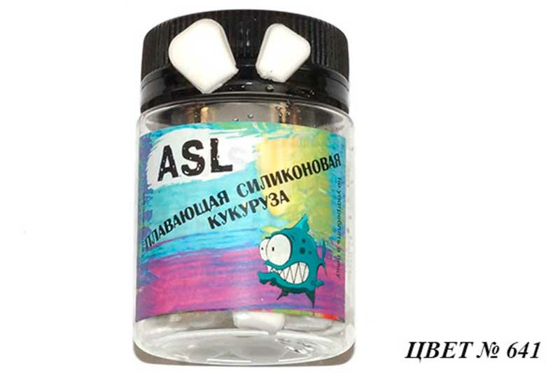 Силиконовая приманка ASL "Кукуруза" цвет №641, вкус - ананас.