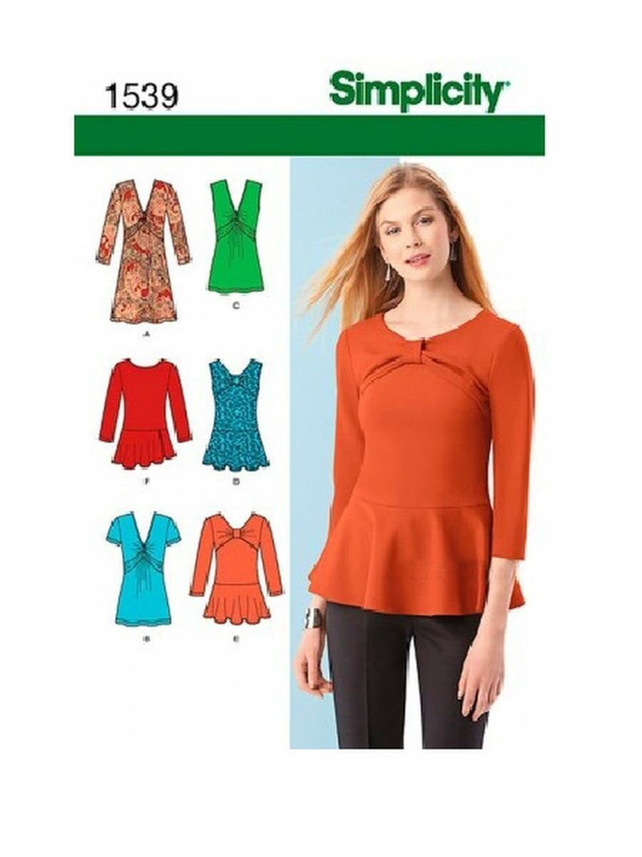 Выкройка Simplicity Туника, Топ