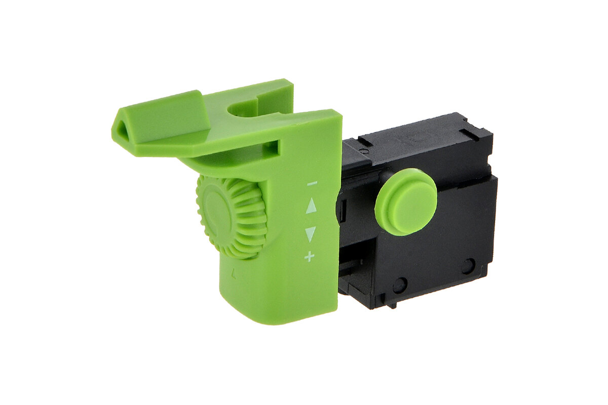 Выключатель (зелёный) для перфоратора ИНТЕРСКОЛ П-30/900ЭР (s/n 86.****)