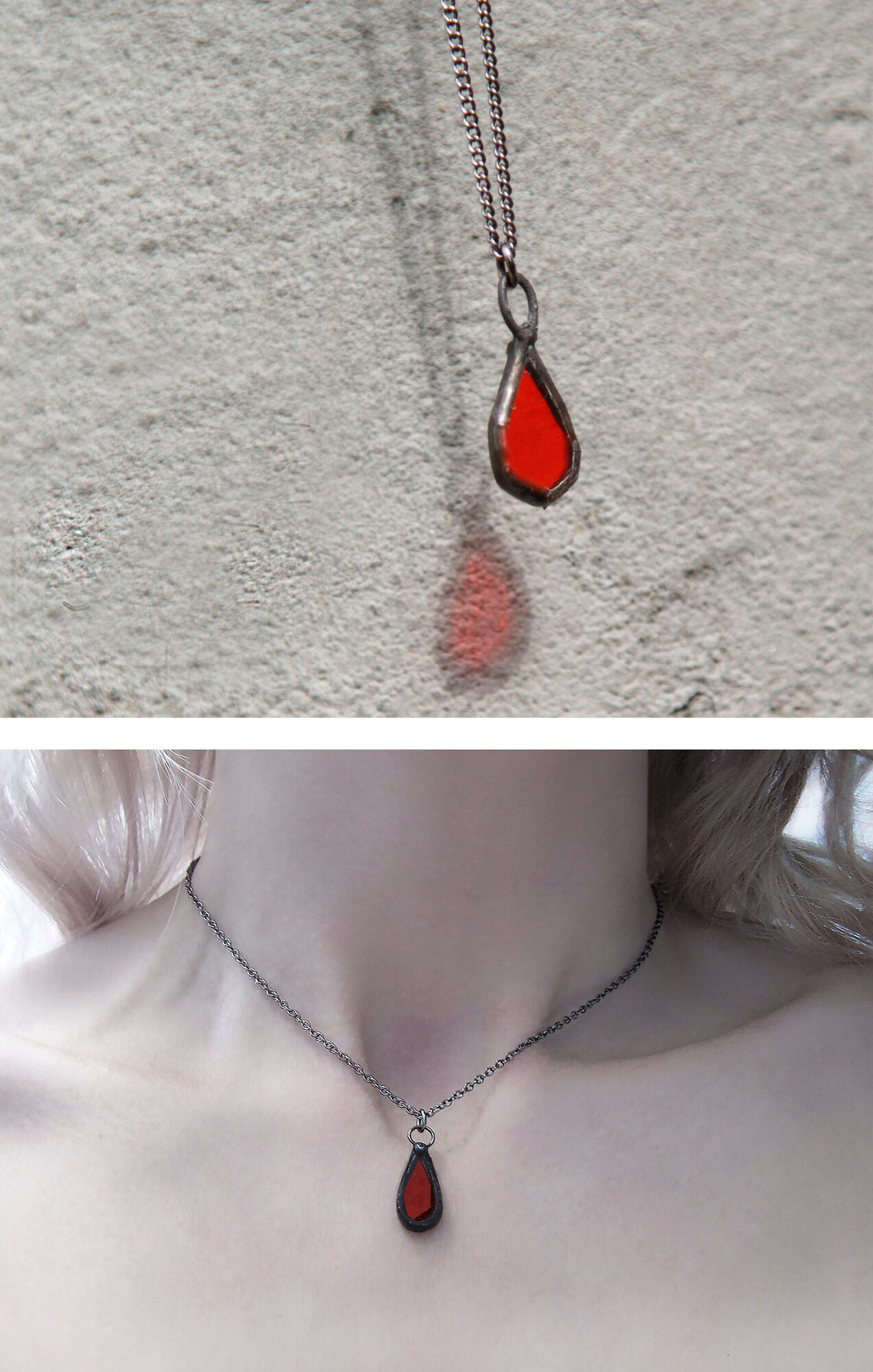 Колье, стекло