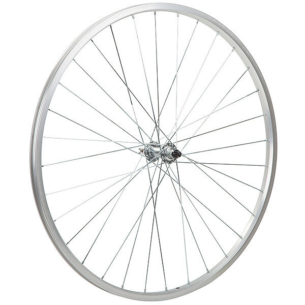 Колесо 28" переднее, одинарный алюминийиниевый обод 32 отверстия.