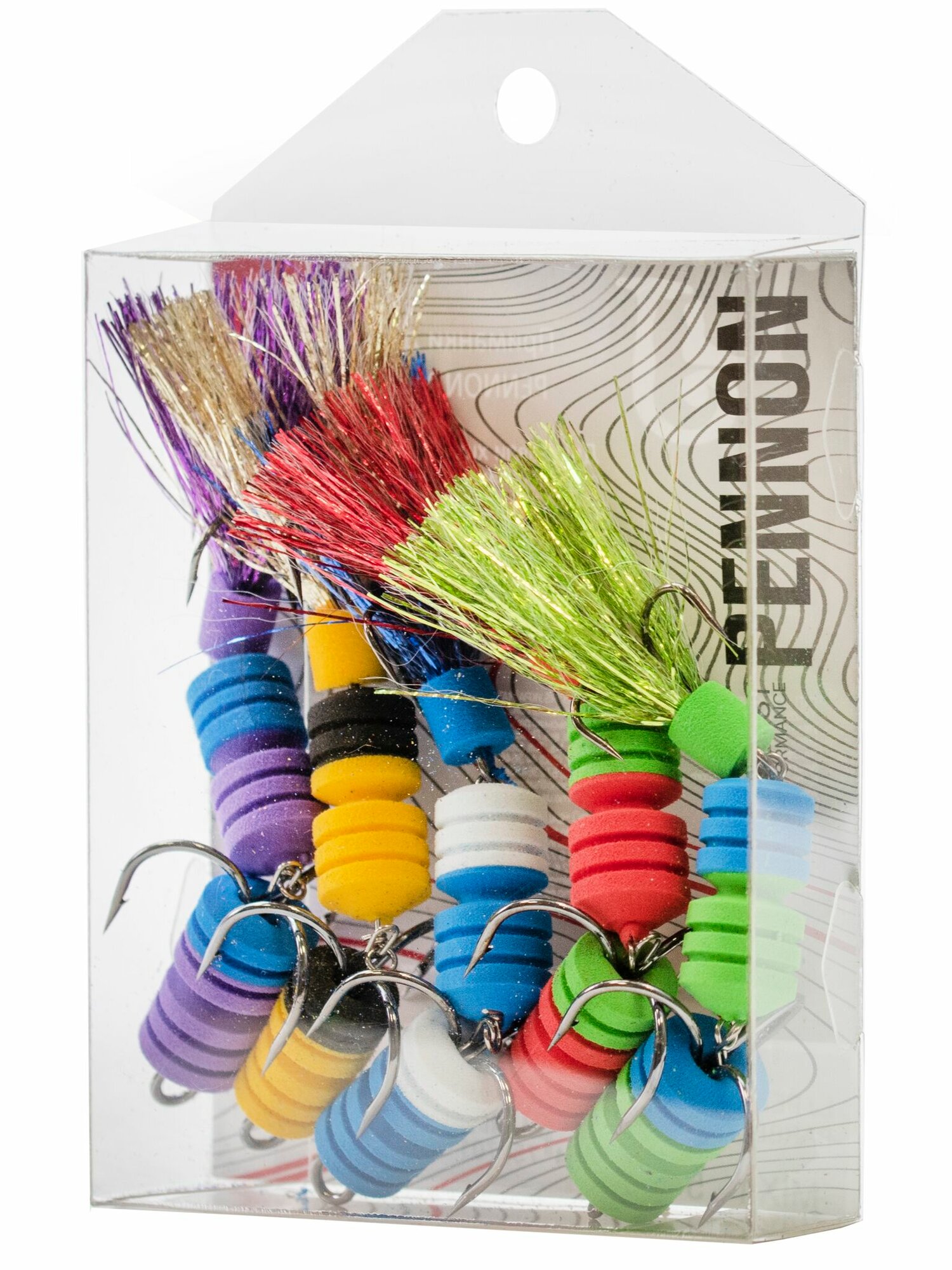 Мандула набор Lucky John PENNON BARBELLWORM MIX1 10 см 5 шт.