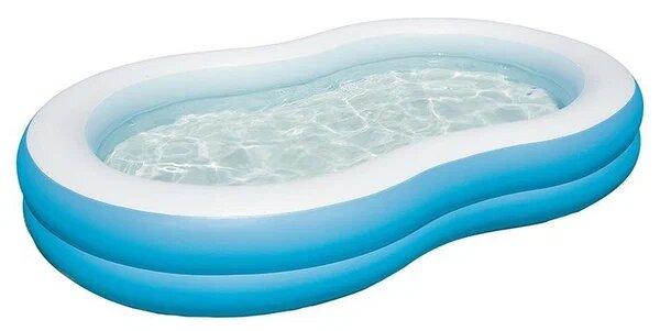 Бассейн надувной "Большая лагуна", 262 х 157 х 46 см, 544л. от 3 лет, 54117 , арт.004673, голубой Т
