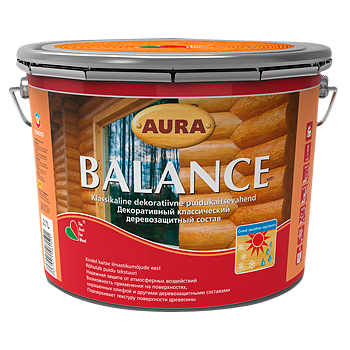Декоративно-Защитное Средство Aura Wood 0.7л Палисандр, Balance для Деревянных Поверхностей.