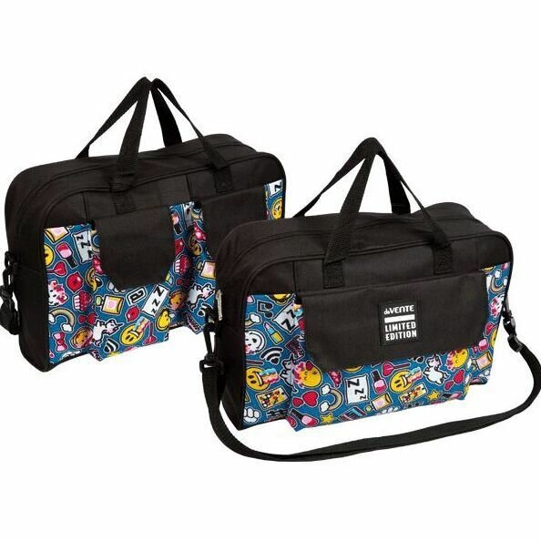 Сумка для доп. занятий deVENTE. Ergo. Denim Patches 35*28*10 см