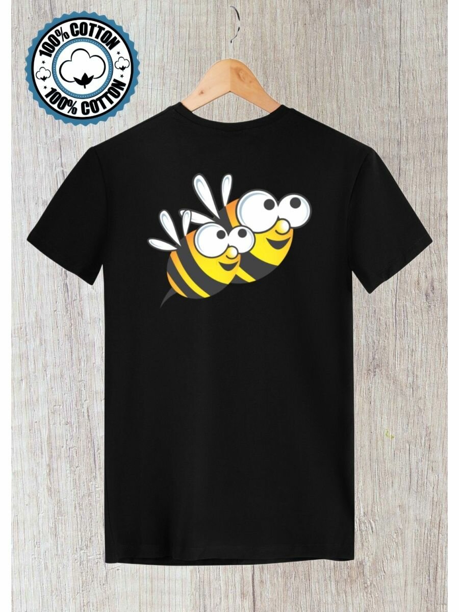 Футболка honey bee пчелки насекомые