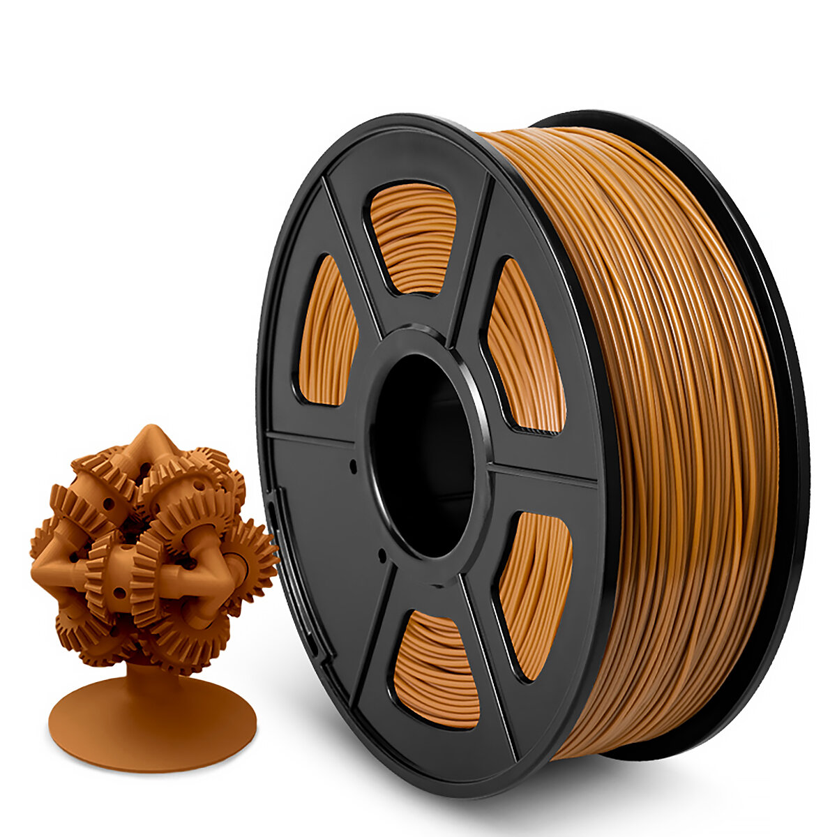 Филамент NVPRINT ABS Coffee для 3D печати диаметр 1.75мм длина 330 метров масса 1 кг