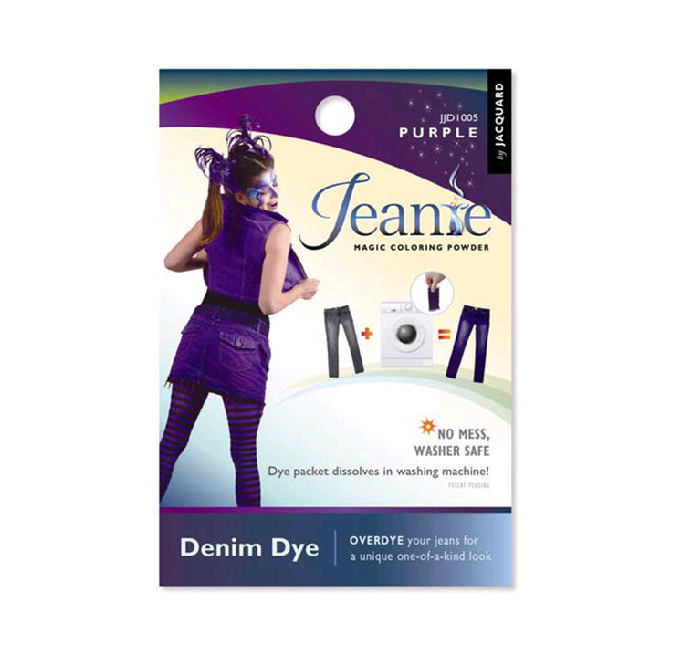 Джинсовый краситель Jeanie Dye для перекрашивания в стиральной машине 005 фиолетовый