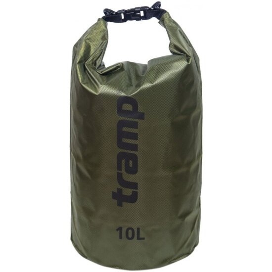 Гермомешок Tramp TRA-111 ПВХ Diamond RipStop 10л, оливковый