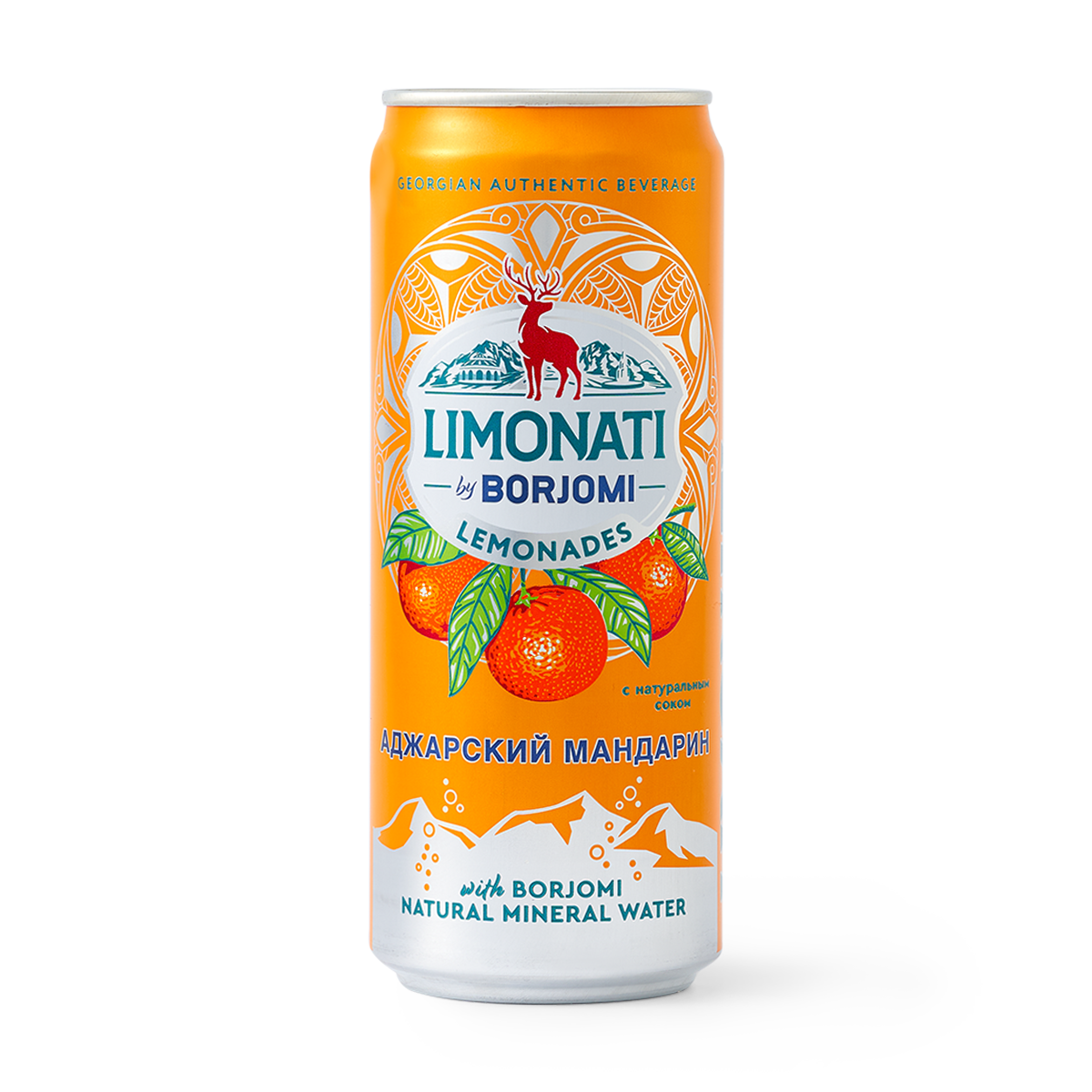 Лимонад Limonati by Borjomi мандарин с соком и минеральной водой