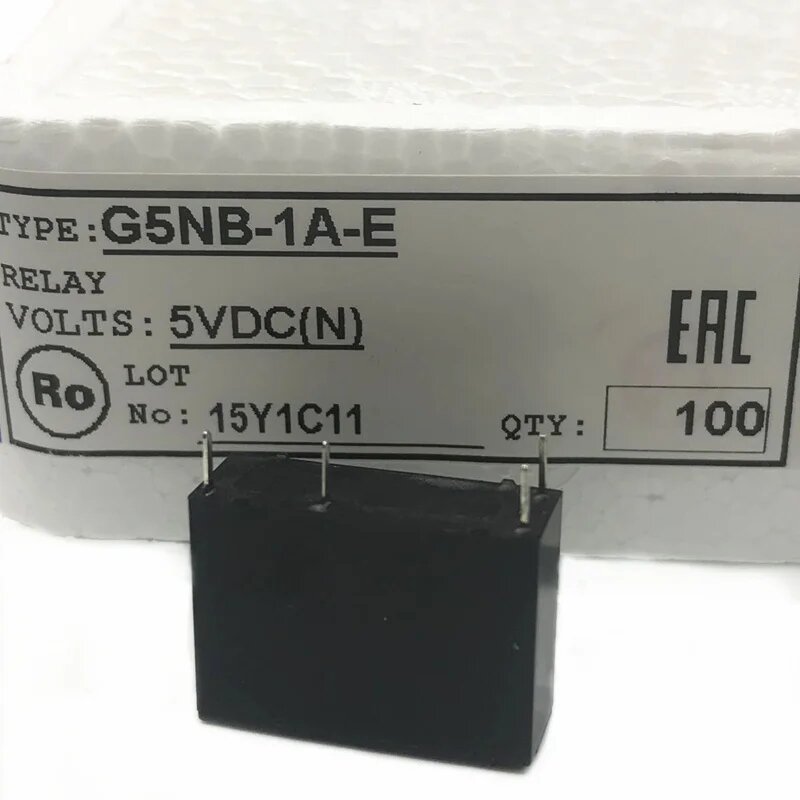 Бесплатная доставка, 10 шт, оригинальные G5NB-1A-E-5V G5NB-1A-E-12V G5NB-1A-E-24V G5NB-1A-E G5NB 1A E 5VDC 12VDC 24VDC 5A250VAC 4-контактное реле 10Pcs G5NB-1A-E 5VDC