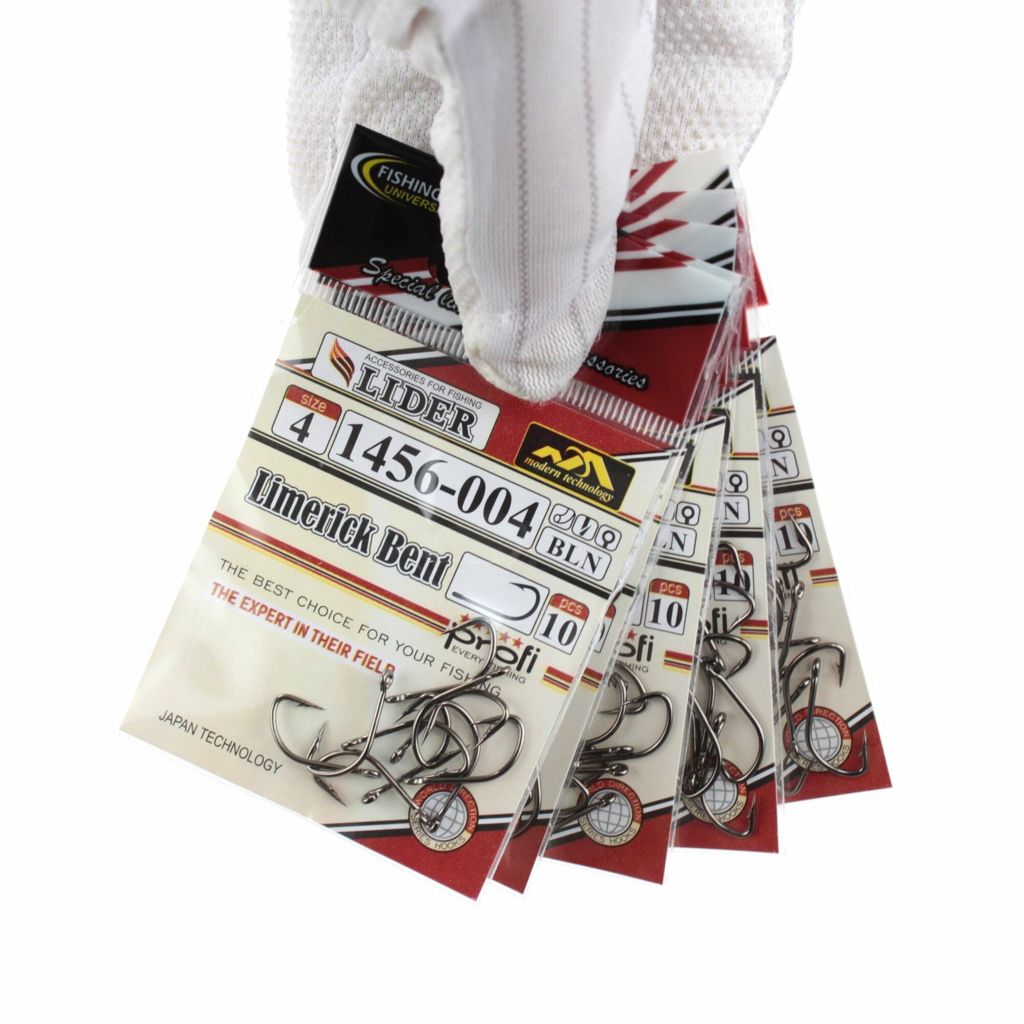 Крючок LIDER LIMERICK BENT (BLN) №4 (уп.10шт), для рыбалки, рыболовный, на карпа, на сазана, на карася, на мирную рыбу, на хищную рыбу - (набор 5 упаковок)