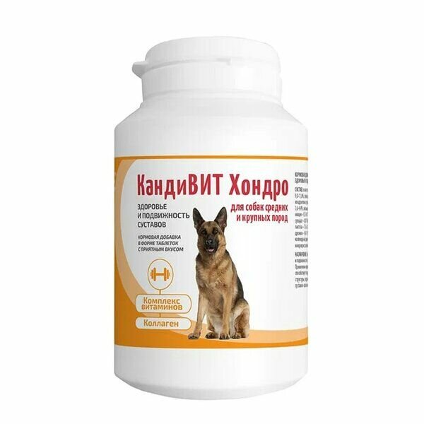 КандиВИТ Хондро для средних и крупных пород собак 50 таблеток