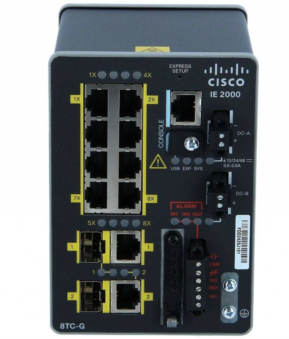 Коммутатор CISCO IE-2000-8TC-G-B 8 х 10/100Base-T 2 х Combo SFP