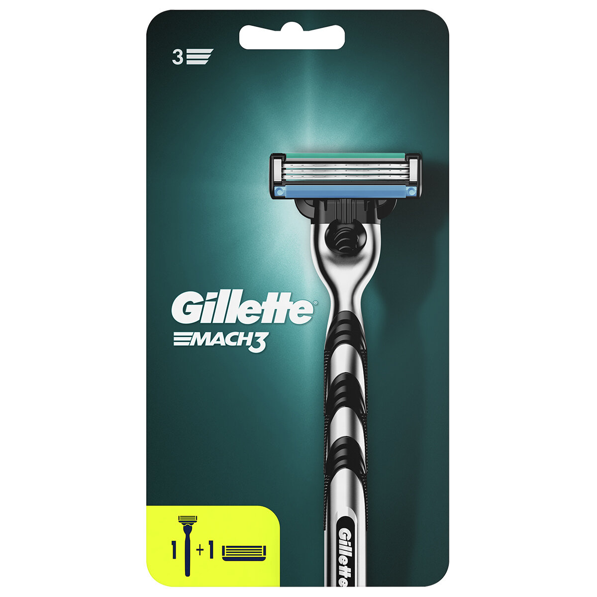 Станок для бритья Gillette Mach3 + 2 кассеты
