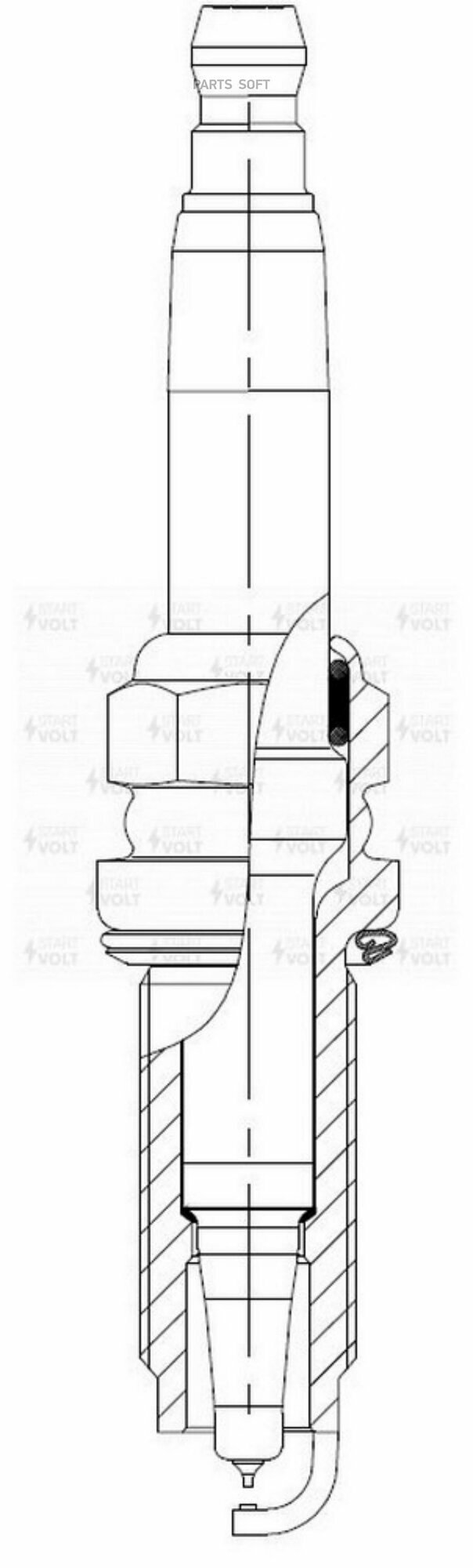 VSP1509 STARTVOLT Свеча зажигания MERCEDES-BENZ M W164 (05-)/S W221 (05-) 6.2I IR+PT