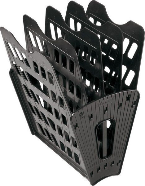 Лоток для бумаг 5-ти секц. черная веерный Стамм Арт: ЛТ91