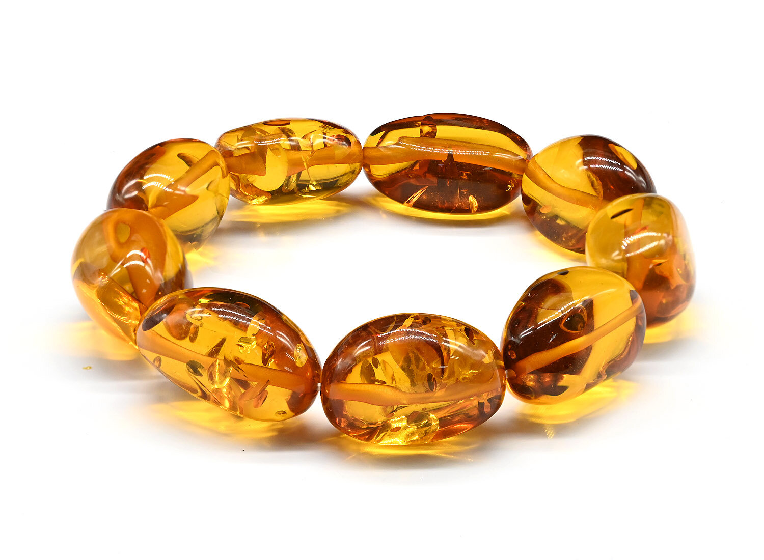 Браслет, янтарь
