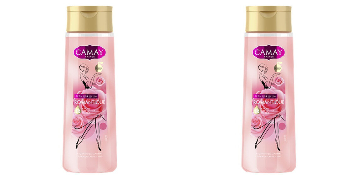 Гель для душа Camay, French Romantique Романтик, 250 мл, 2 шт