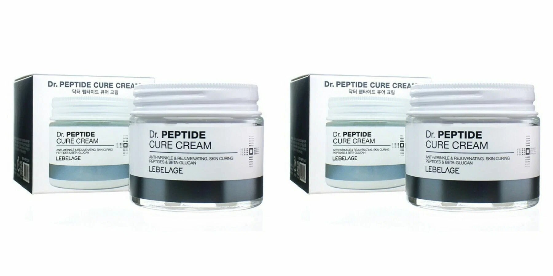 Крем Lebelage антивозрастной омолаживающий с пептидами Dr. Peptide Cure Cream, 70 мл, 2 шт