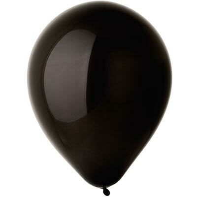 Шар латексный ненадутый Э 5"/298 Фэшн Jet Black 13 см (100 в уп)