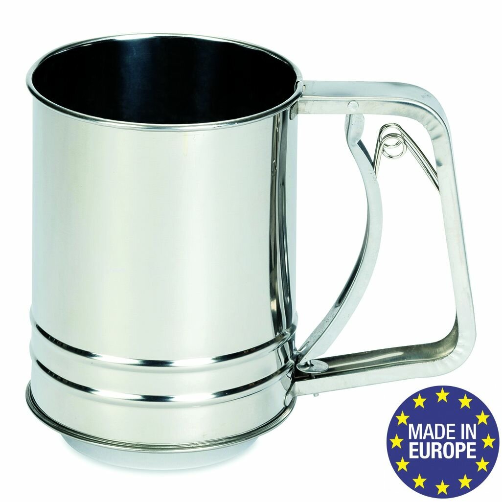 Сито с двойной сеткой для просеивания муки Patisse 250 гр, нержавеющая сталь