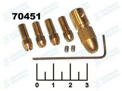 Патрон цанговый 3мм + винт (кейс)