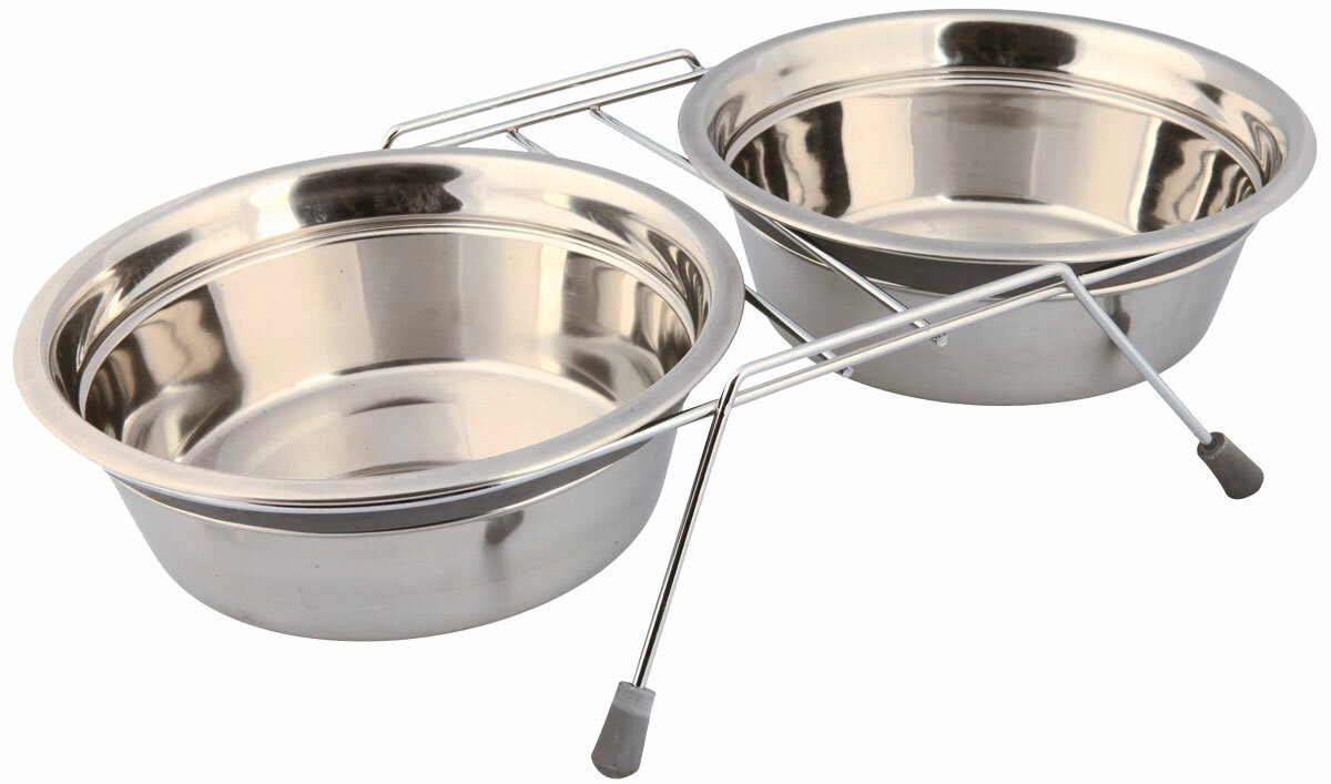 TRIXIE миска на подставке с шумовыми заглушками 2 х 1,5 л (1 шт)