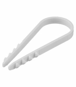 Дюбель-хомут для круглого кабеля Tech-Krep 19-25 мм белый (200 шт.)