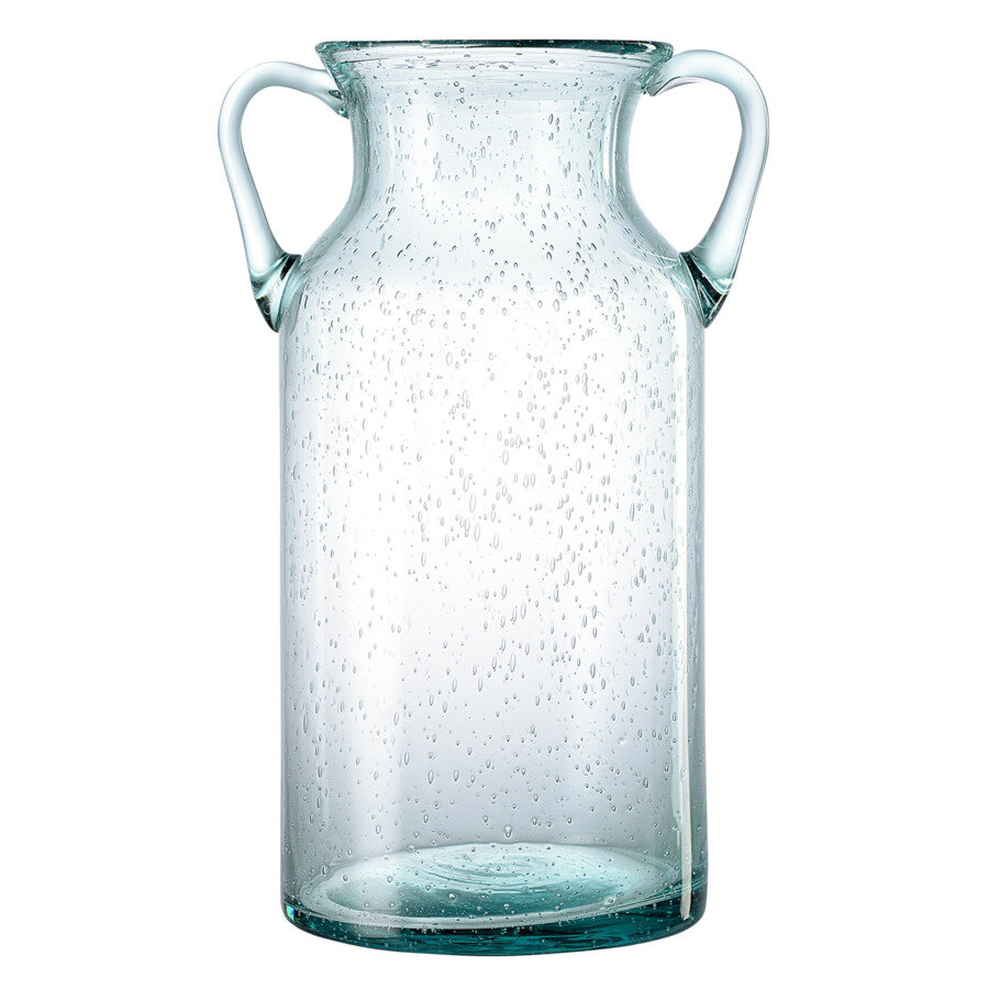 Ваза для цветов Liberty Jones Flowi 29 см, голубая, стекло, для интерьера