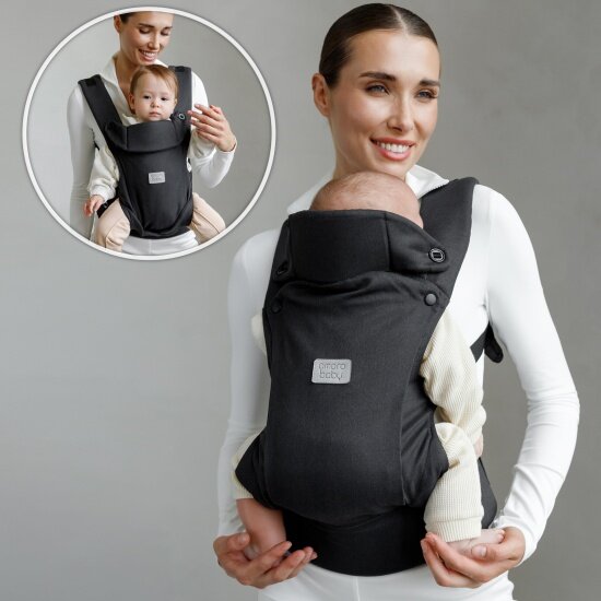 Эрго-рюкзак 3в1 Amarobaby AB24-30NEAR/09 Near черный