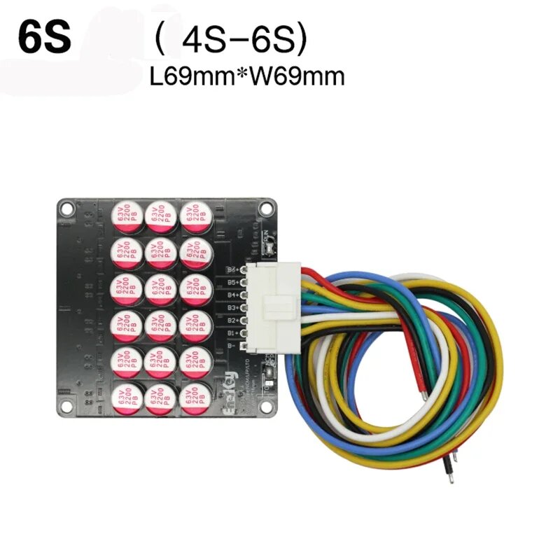 Активный балансир LiFePo4 Li-ion 5,5А для аккумуляторов 18650 3S-21S 6S