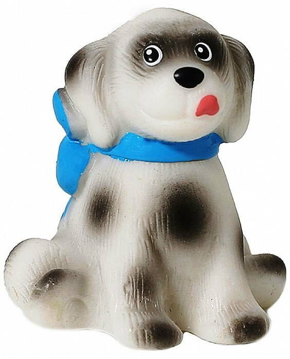 Весна Щенок с бантом игрушка из ПВХ В85 с 3 лет
